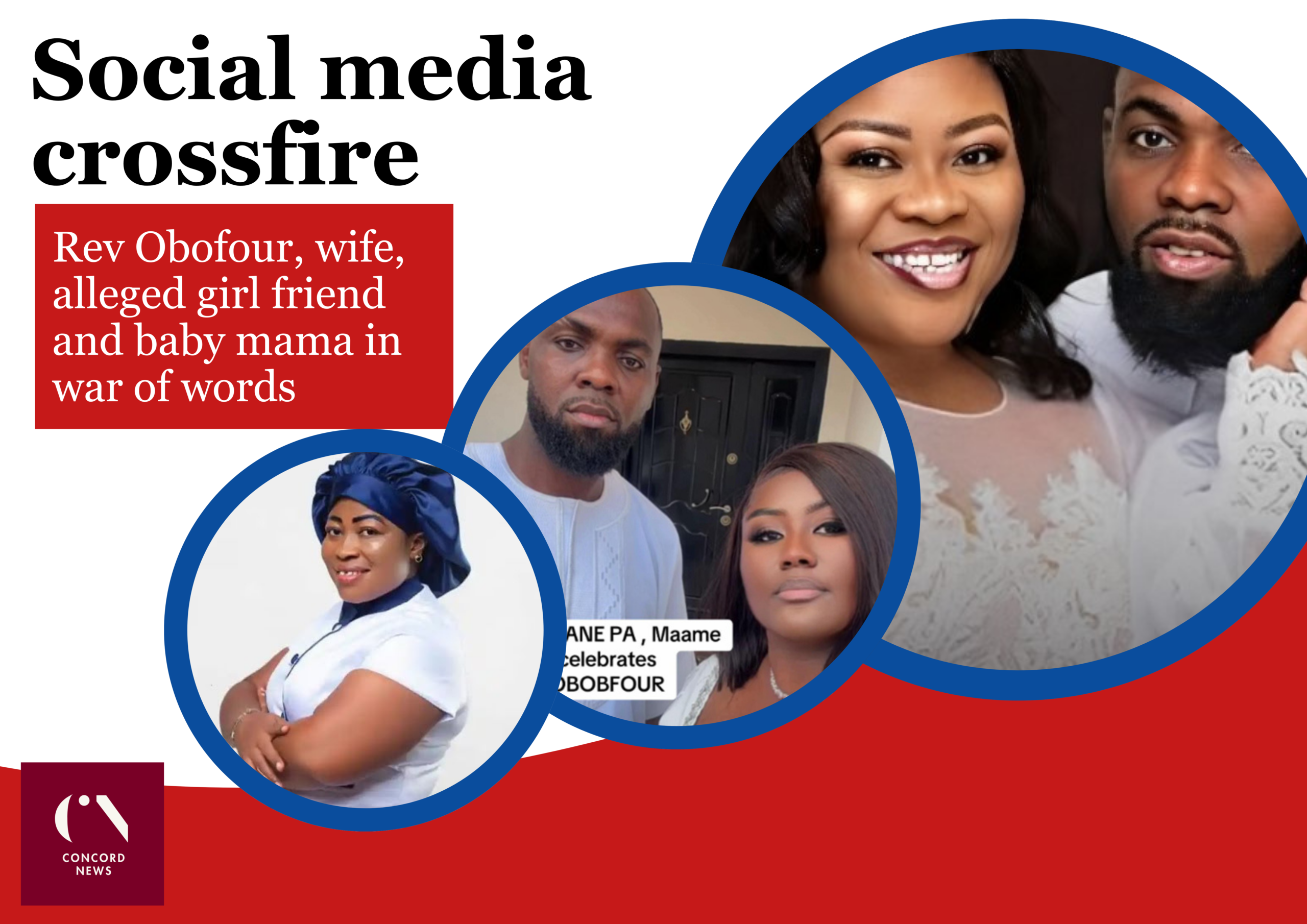 Rev Obofour, wife and side chick in war of words